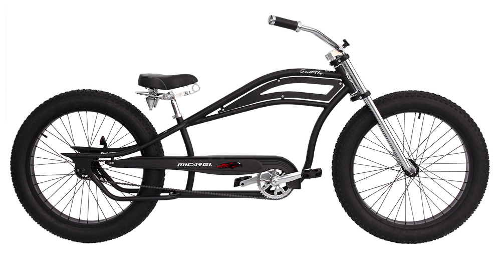 Stretch Cruiser Bike - Micargi 26" Seattle Chopper - Galindos bikes and ...